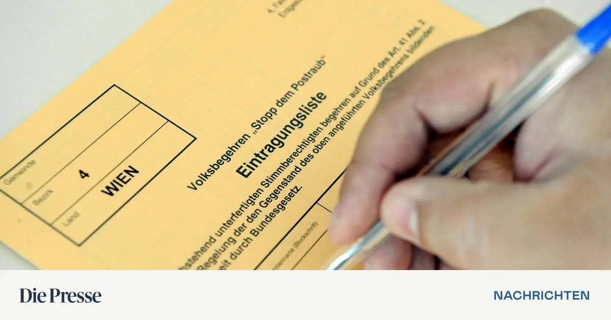 Weniger Geld, aber nicht mehr Rechte für Volksbegehren – DiePresse.com Weniger Geld, aber nicht mehr Rechte für Volksbegehren – DiePresse.com